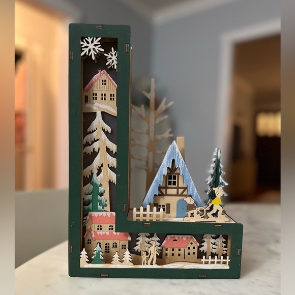 Anthropologie | Holiday | Anthropologie Wonderland Scene Monogram ...